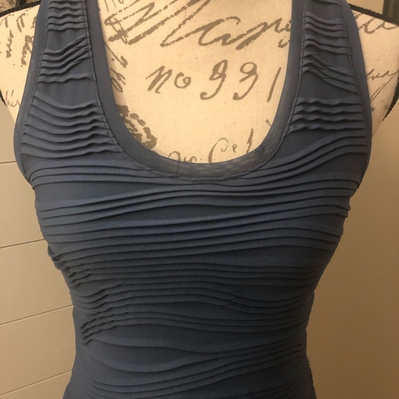 RACHEL Rachel Roy | Dresses | Rachel Roy Dress Shirred Slate Blue ...